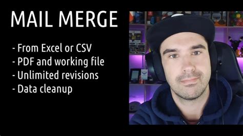 Perform Mail Merge As Per Your Specifications By Cyberkitcat Fiverr
