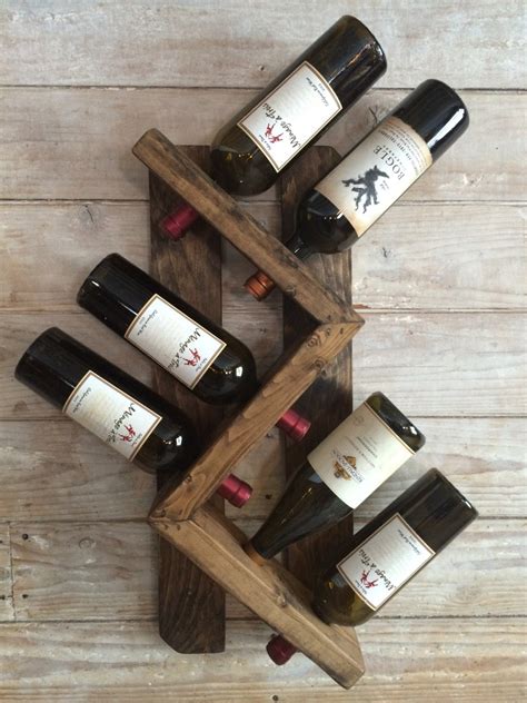 Wine Rack Wall Mounted Wine Rack Rustic Vintage Wine Rack