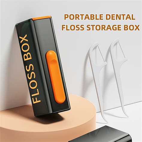 Dental Floss Box Storage Box Dental Floss Stick Automatically Pops Out