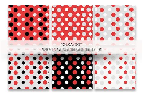 Premium Vector Classic Polkadot Seamless Pattern Collection