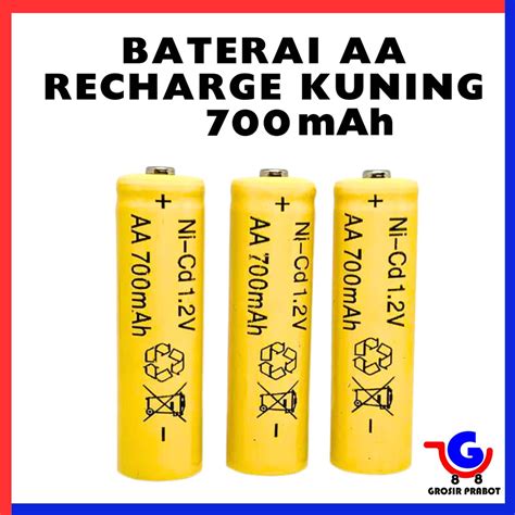 Jual Baterai Aa Batre A Mah Aa Battery Rechargeble Charge Isi Ulang Nicd V Volt Batu Cas