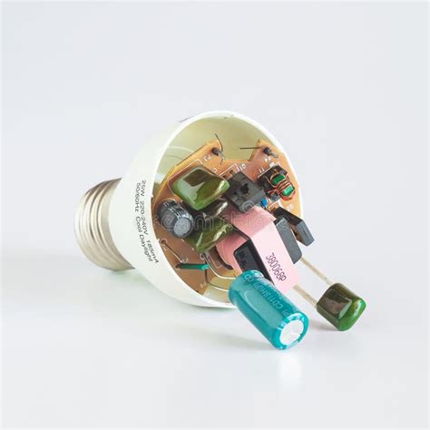 Broken Fluorescent Incandescent Bulbs Stock Photo Image Of Economical White 220489404