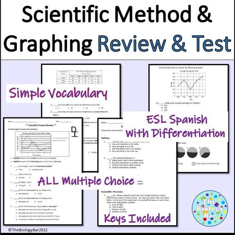 Scientific Method And Graphing Review And Test Bilingual Marketplace