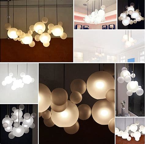 Buy Susuo Unique Bubble Design Pure White Frosted Glass Modern Globe