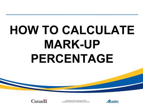 Calculate Mark Up Percentage Co 4 Ppt