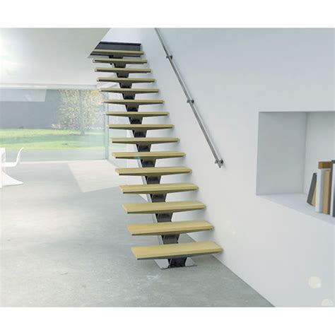 Escalier Droit Limon Central En Kit