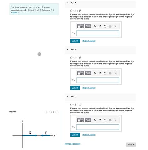 Solved Part Athe Figure Shows Two Vectors Veca ﻿and