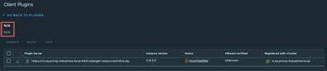 Vsphere Ui Client Plugin Named N A After Vsphere 8 Upgrade