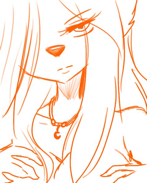 Fox Sona Sketch Lineart By Crescentnocturn On Deviantart