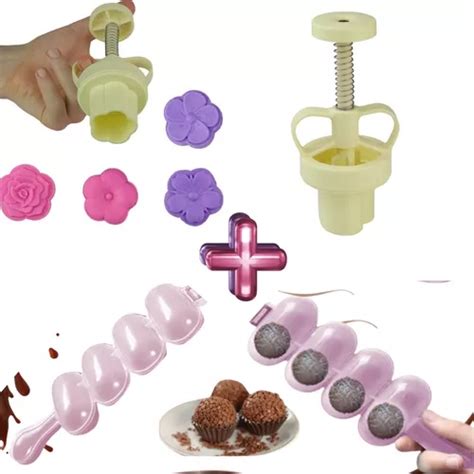 Kit Ejetor Max Flor Chocalho Boleador De Doces Brigadeiro MercadoLivre