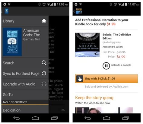 Amazon S Kindle Apps For Android IOS Get Audiobooks Audible Liliputing