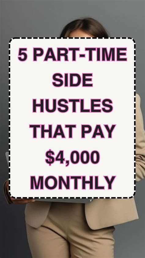 5 Part Time Side Hustles That Pay 4000 Monthly Follow This Link In