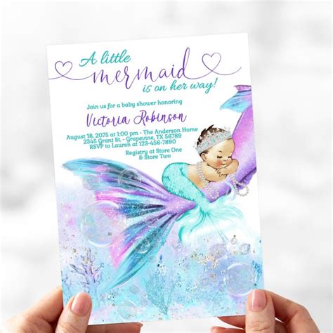 Mermaid Baby Shower Etsy