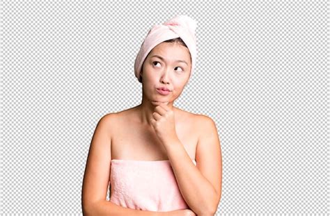 의심스럽고 혼란스러운 생각 프리미엄 Psd 파일