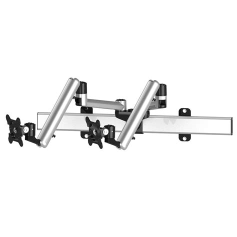 Dual Full Motion Wall Mount Quick Release W Simultaneous Slider