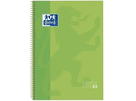 Cahier oxford european book apple vert a4 5 unités Conforama