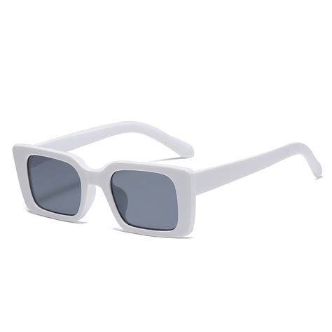 Popular Fashion Small Rectangle Sunglasses Women Retro Leopard Shades