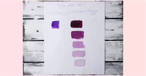 How To Make The Color Purple Amazing Acrylic Paint Recipes