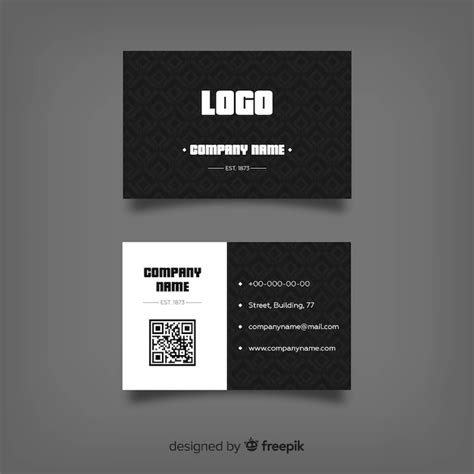 Qr Code Business Card Vectors And Illustrations For Free Download Freepik
