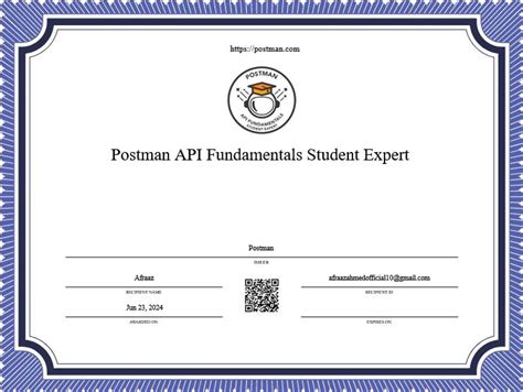 Completed Postman Api Fundamentals Workshop Mohammed Afraaz Ahmed Posted On The Topic Linkedin