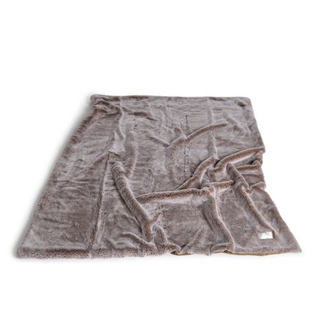 Luxury Faux Fur Throw Throw By Ambient Lounge® Cappuccino Frosted