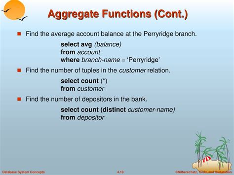 Chapter 4 Sql Basic Structure Set Operations Aggregate Functions Ppt