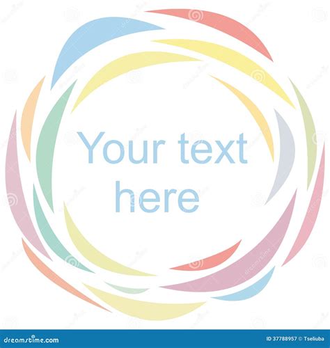 Backgraund With Color Circle On A White Back Stock Illustration