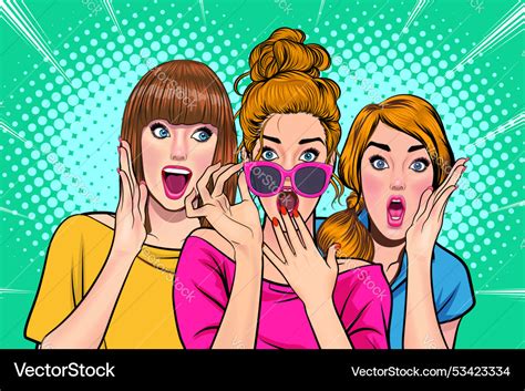 Woman Whispering Gossip Secret To Her Friend Vector Image