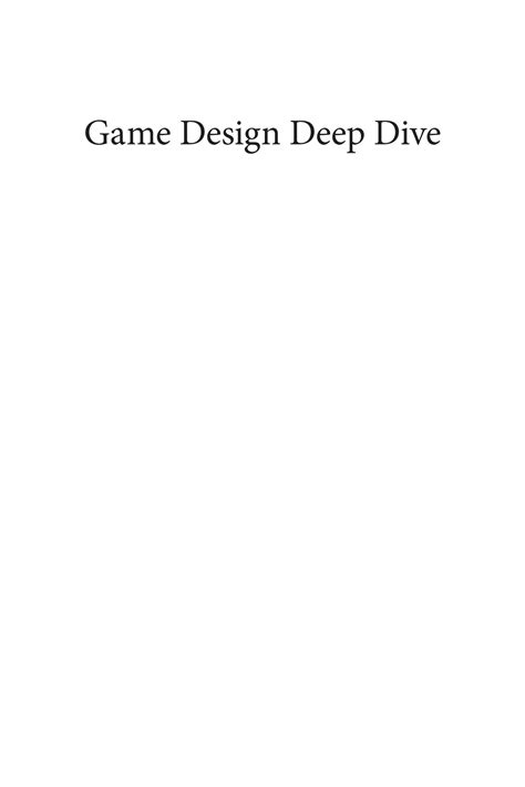 SOLUTION: Game design deep dive horror joshua bycer - Studypool
