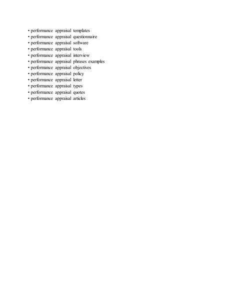 Performance Appraisal Process Flowchart Docx