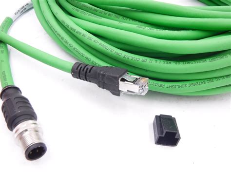 38m 125 M12 Rj45 High Flex Industrial Ethernet Cat 5e Shielded 22awg Cable Cmx Oneclick Warehouse