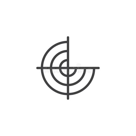 Radar Scan Vector Icon Stock Vector Illustration Of Filled 144367426