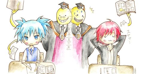 【らくがき】殺せんせー・渚・カルマ（暗殺教室）