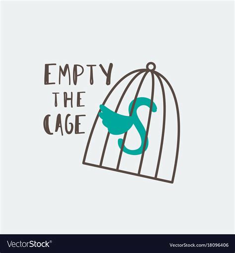 Empty Cages Royalty Free Vector Image Vectorstock