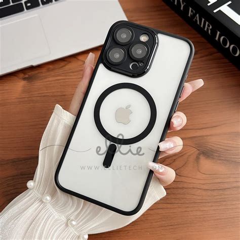 Funda Magsafe de Transparente con Cubre Cámara y Protector de Lente