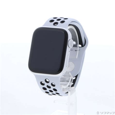 【中古】apple Watch Series 6 Nike Gps 44mm シルバーアルミニウムケース ピュアプラチナム／ブラックnike