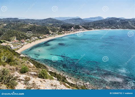Agios Georgios Beach Island Corfu Greece Stock Photo Image Of