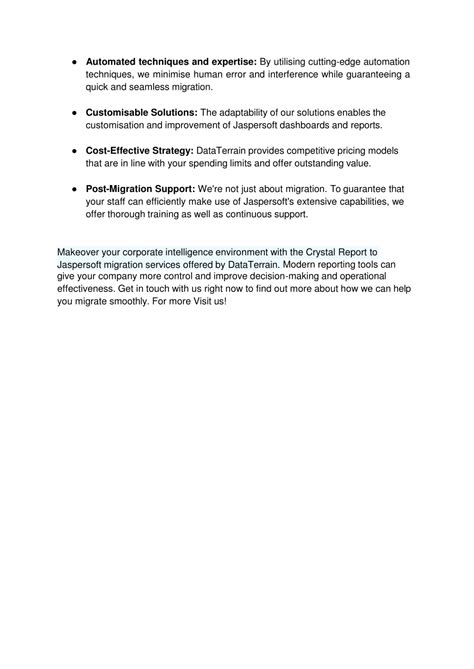 ppt seamless dataterrain crystal report to jaspersoft migration