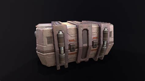 3d Sci Fi Crate Model Turbosquid 2207250