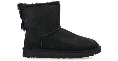 Ugg Mini Bailey Bow Ii Boots In Black Lyst
