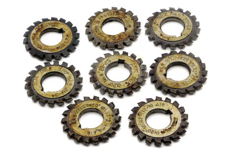 PCS Module M PA Bore Involute Gear Cutter Set EBay