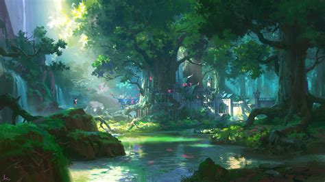 Hd 4k Anime Landscape Wallpapers Wallpaper Cave
