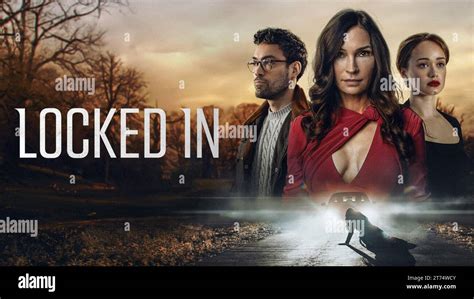 Locked In Film Poster Alex Hassell Famke Janssen And Rose Williams Stock