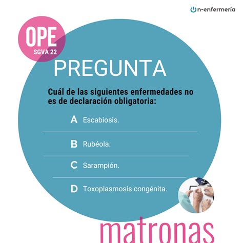Pregunta OPE Matrona SGVA declaración obligatoria de enfermedades