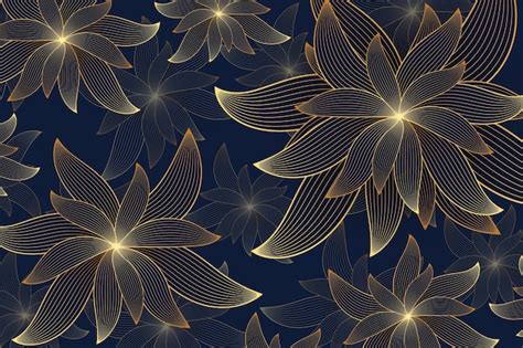 Kleurovergang Gouden Lineaire Achtergrond Gratis Vector