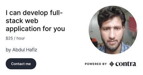 I Can Develop Full Stack Web Application For You By Abdul Hafiz