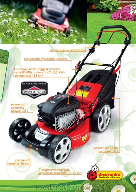 Kosiarka Z Silnikiem Briggs Stratton Biedronka FanBIEDRONKI Pl