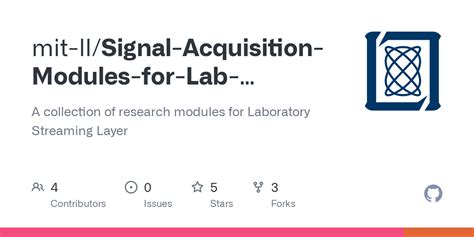 GitHub Mit Ll Signal Acquisition Modules For Lab Streaming Layer A Collection Of Research