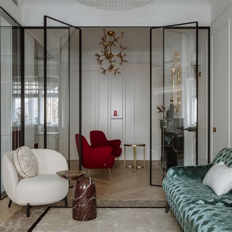 Фото интерьера зоны отдыха квартиры в стиле неоклассика Роскошные спальни Интерьер