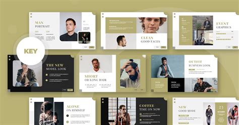 Человек портрета шаблон Keynote Шаблоны презентаций Envato Elements